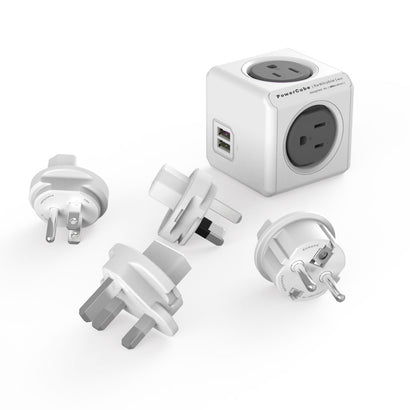 PowerCube-Travel plug-ReWirable USB – DesignNest.US